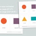 Minimalist Shapes Flashcards Printable Modern Basic Shape Flash Cards ...