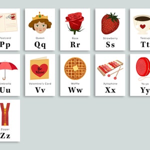 Valentine ABC Cards Printable | Valentine's Day Alphabet Homeschool ...