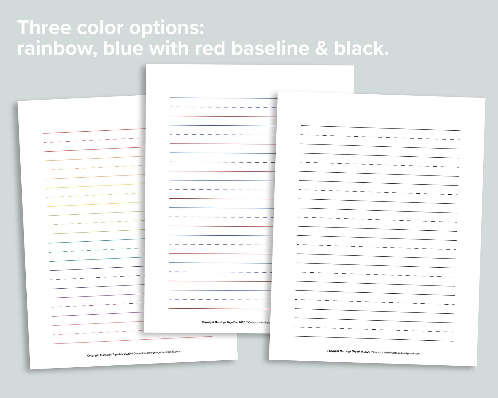 Lined School Paper Draw and Write Pages Printable | Etsy