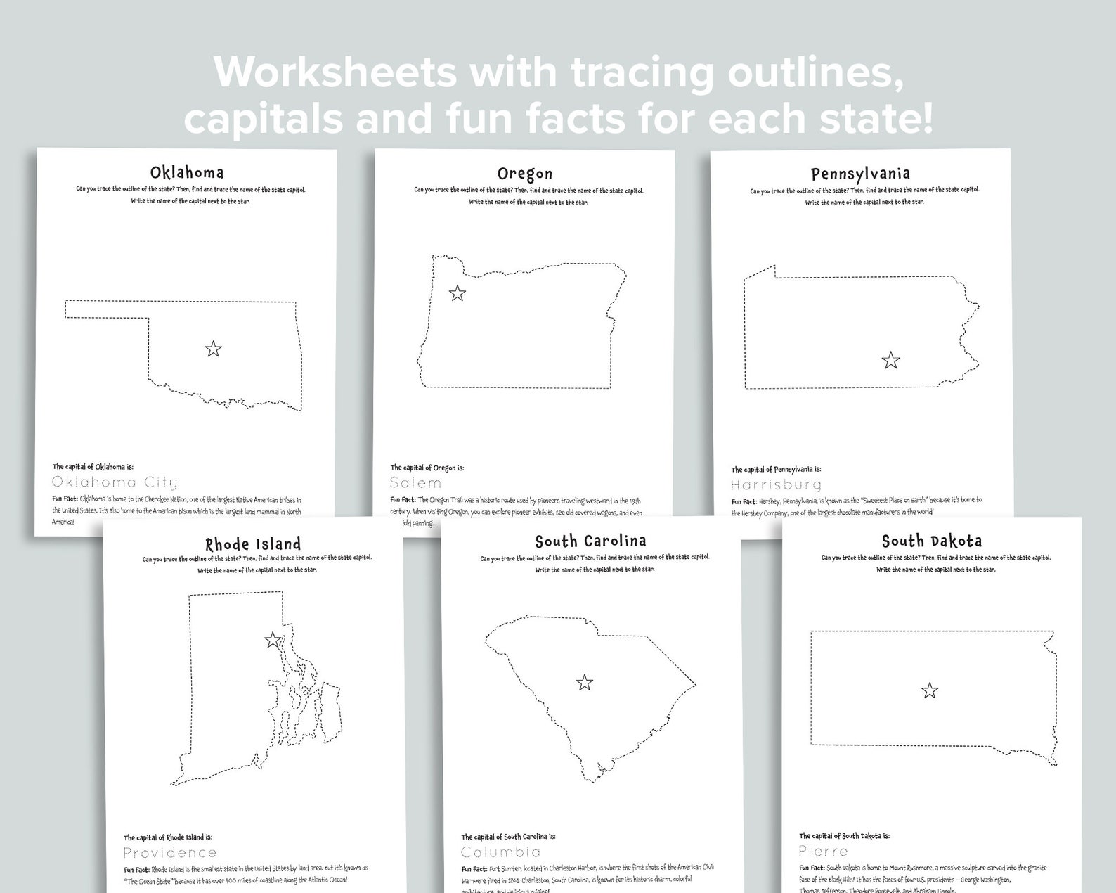 USA Bundle | Homeschool Printables | State Coloring Pages and Posters ...