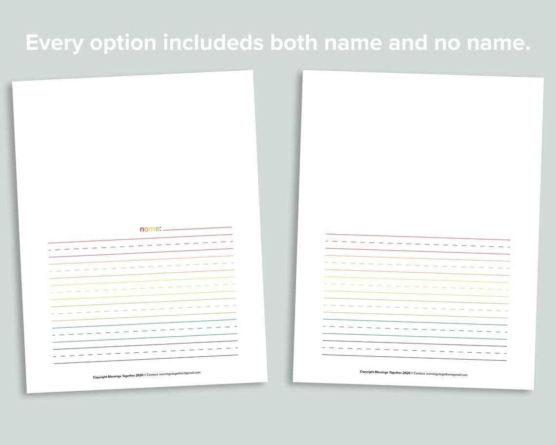 Lined School Paper Draw and Write Pages Printable | Kindergarten ...