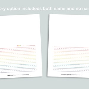 Lined School Paper Draw and Write Pages Printable | Kindergarten ...