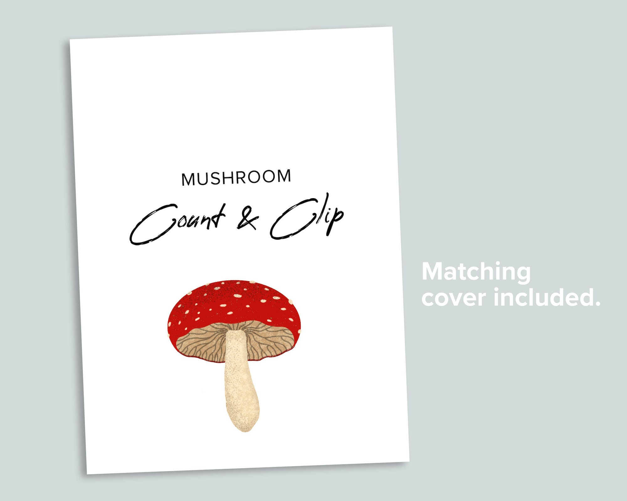 Mushroom Count and Clip Number Cards 1-20 Homeschool Math - Etsy