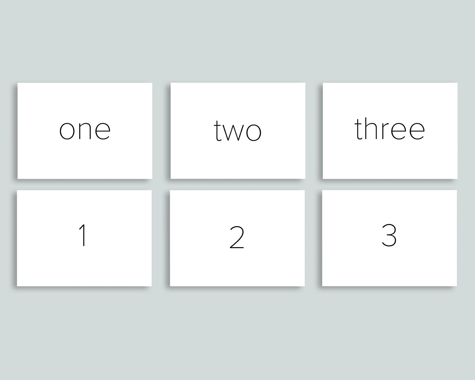 Number Cards 1-20 Printable Preschool Homeschool Classroom | Etsy