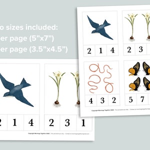 Spring Count and Clip 1-20 Number Cards | Spring Homeschool Printables ...