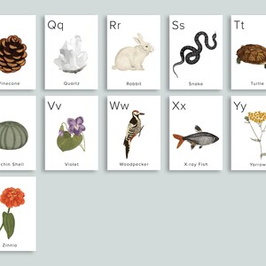Nature ABC Cards Printable | Homeschool Printables Preschool Nursery ...
