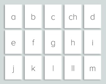 Minimalist ABC Toddler Cards Printable Flashcards Kids | Etsy