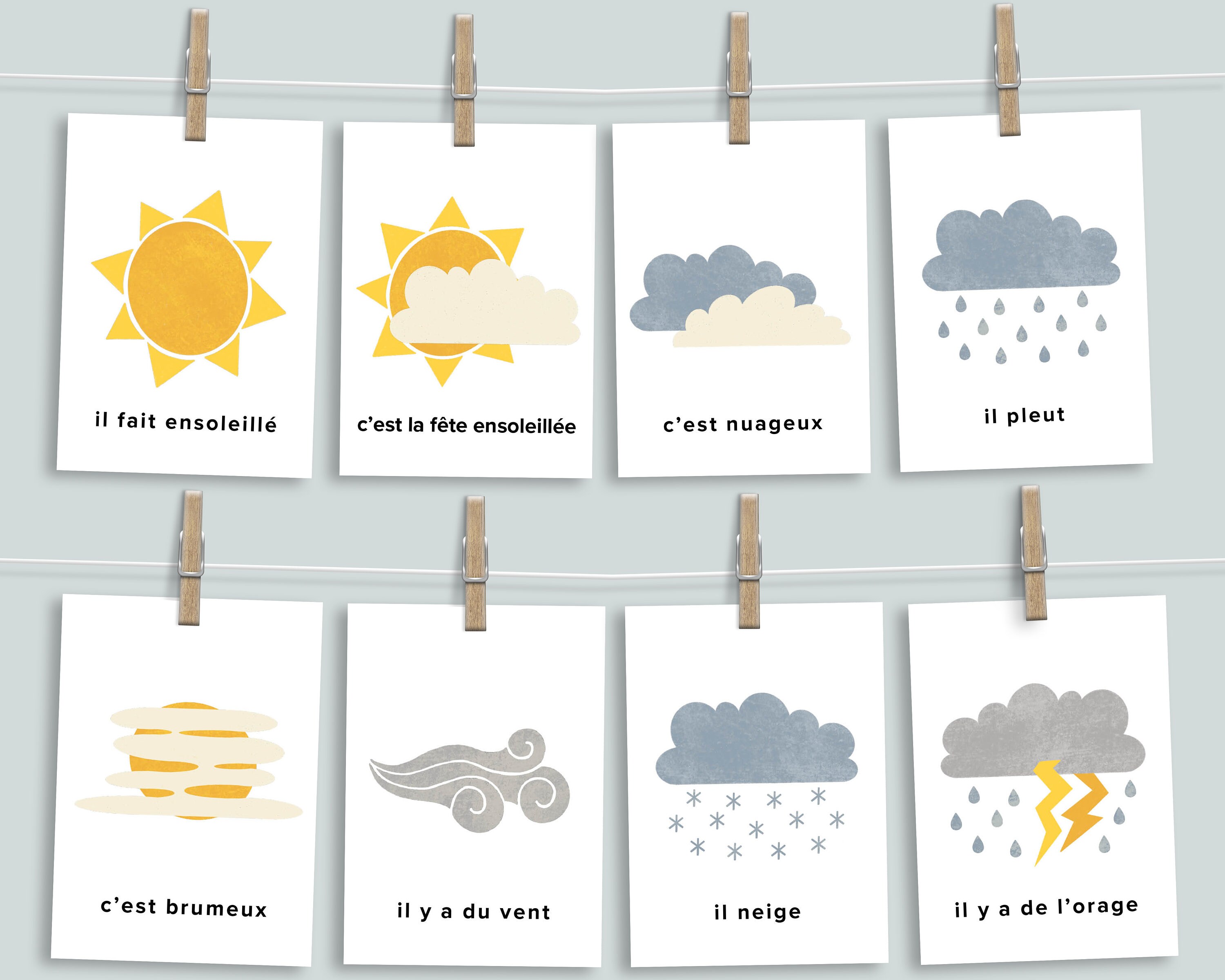 BUNDLE French Preschool Bilingual Homeschool Printable Color | Etsy