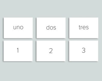 Number Cards 1-20 Printable Preschool Homeschool Classroom | Etsy