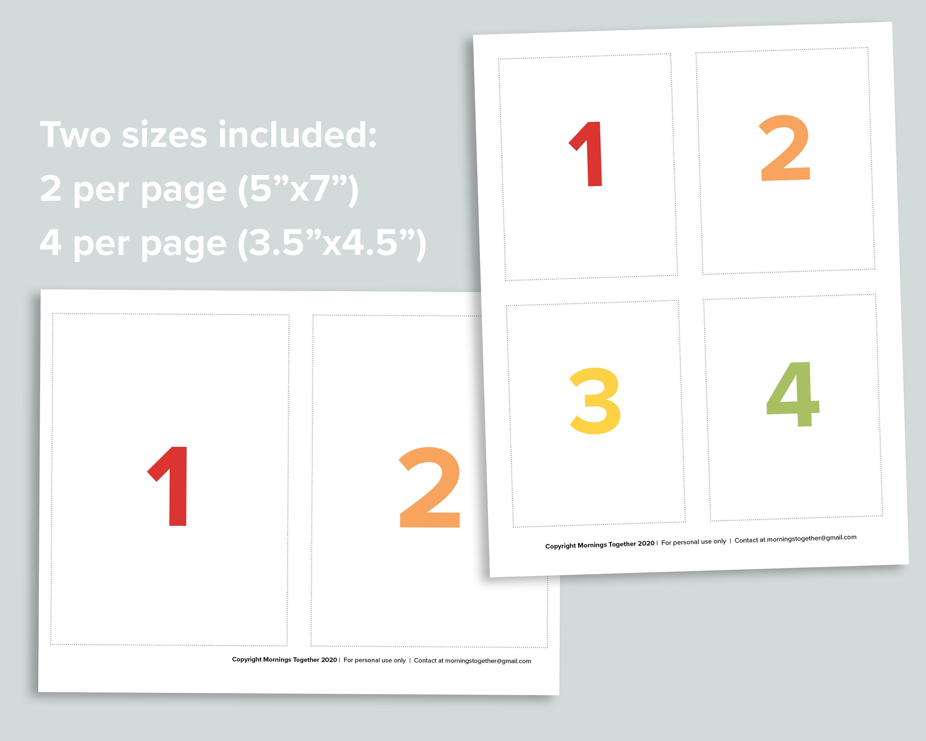 Number Cards 1-20 Printable | Preschool Homeschool Classroom | Math ...