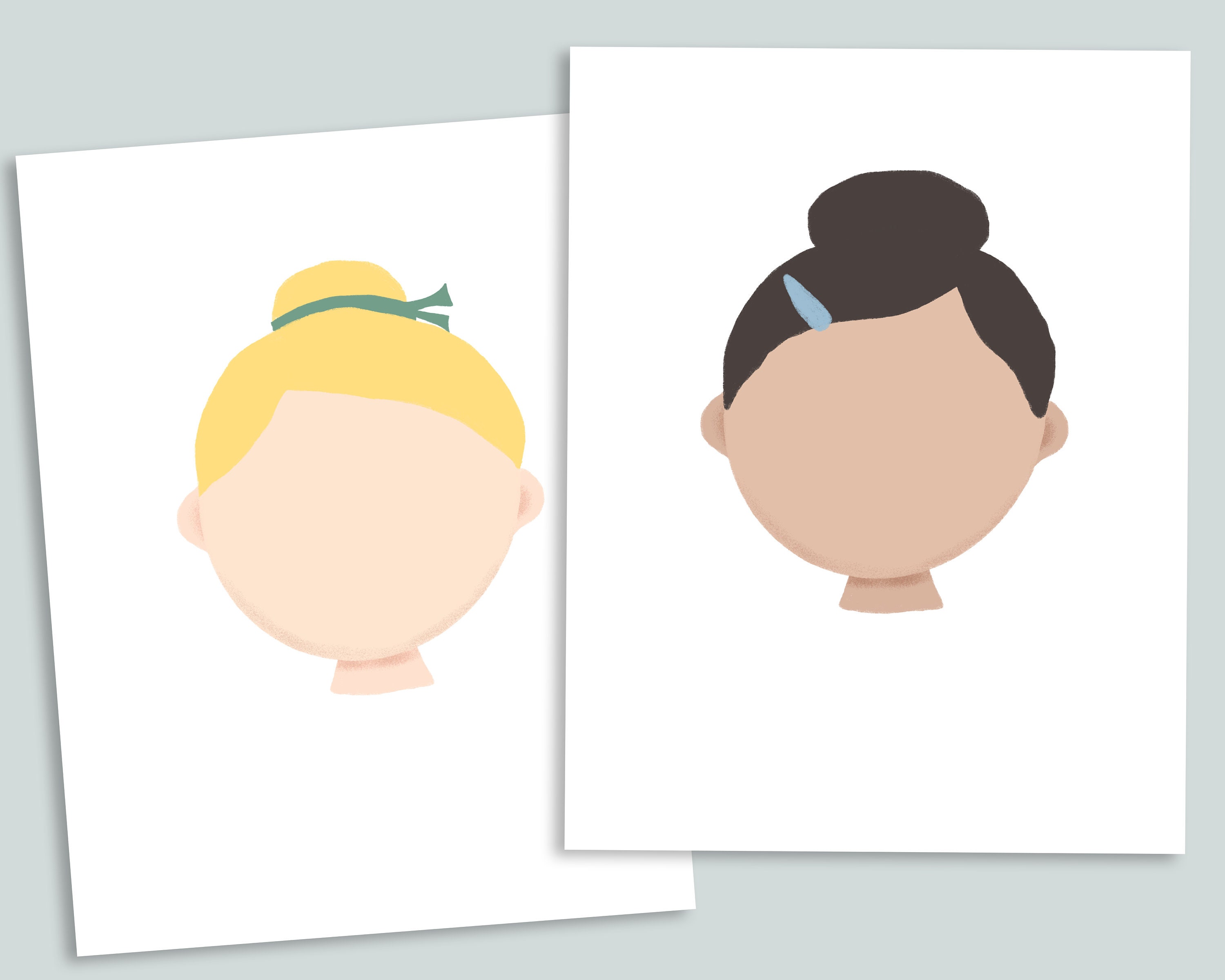 Create a Face Printable Full Page Playdough Mat Blank Face | Etsy