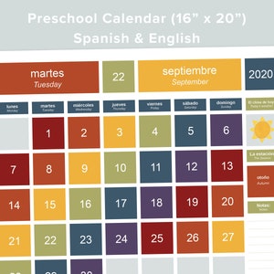 Spanish & English Preschool Circle Time Board Bundle | Bilingual ...