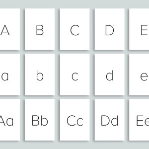 BUNDLE Minimalist Toddler Flashcards small Colors Shapes Abcs ...