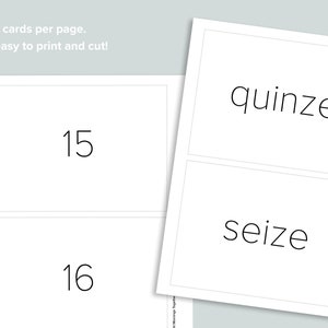 French Number Cards 1-20 Printable | Preschool Homeschool Classroom ...
