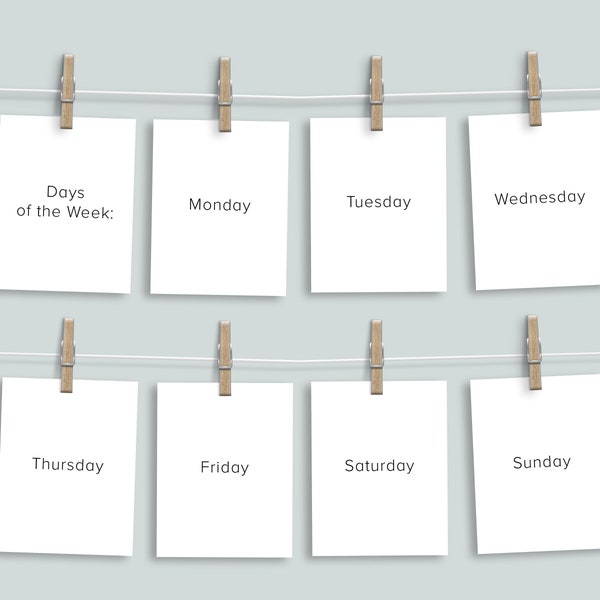 Days of the Week - Etsy