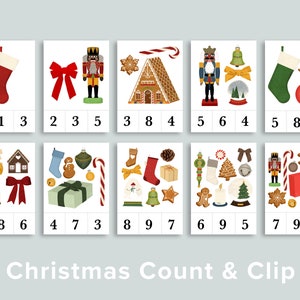 Christmas BUNDLE Printable ABC 123 Cards Homeschool Printables ...