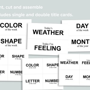 Preschool Circle Time Board Bundle | Printable DIY Learning Wall ...