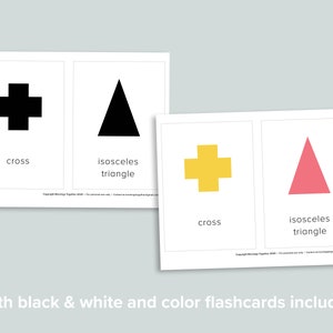 Minimalist Shapes Flashcards Printable | Modern Basic Shape Flash Cards ...