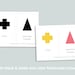 Minimalist Shapes Flashcards Printable Modern Basic Shape Flash Cards ...