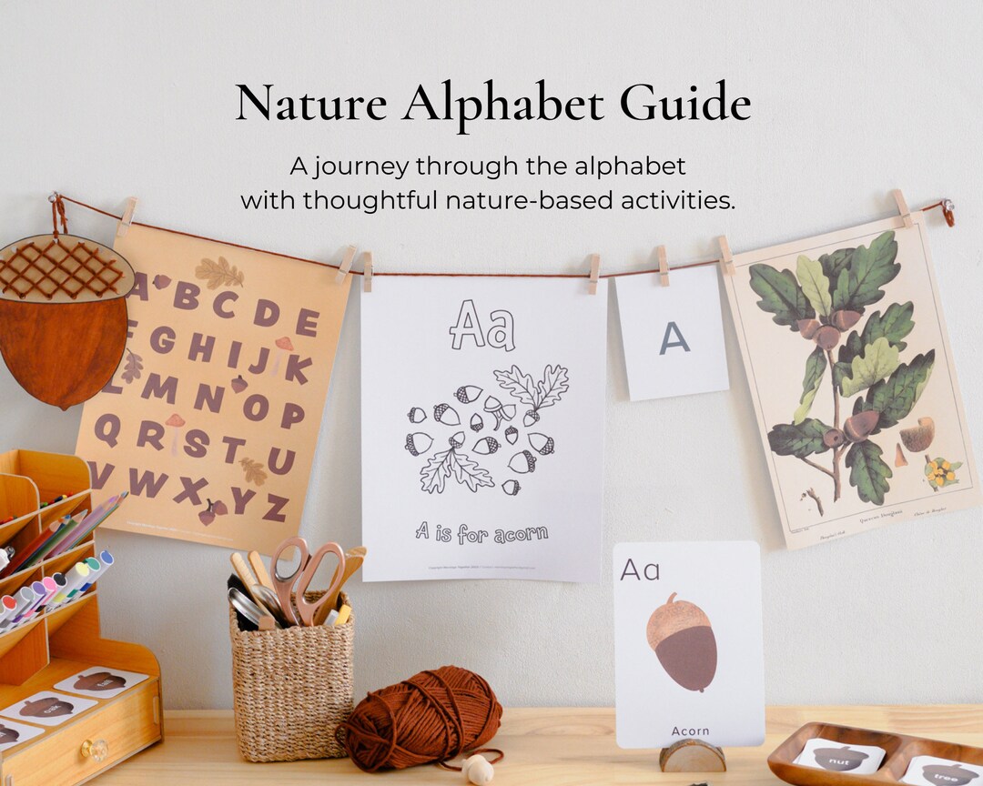 Nature Alphabet Guide Curriculum | Homeschool Preschool Printables ...
