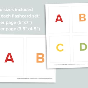 ABC Flashcards Color Printable | Kids Rainbow Colors Alphabet | Modern ...