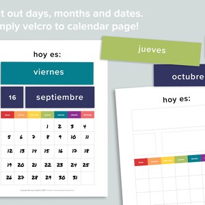 Spanish Preschool Circle Time Board Bundle | Printable DIY Learning ...