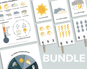Weather Printable BUNDLE Homeschool Kids Calendar Printables | Etsy Canada