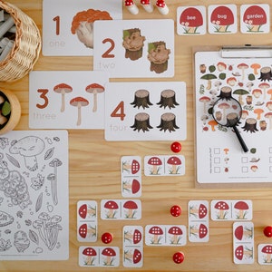 Mushroom Activity Pack Bundle | Homeschool Printables | Coloring Poster ...