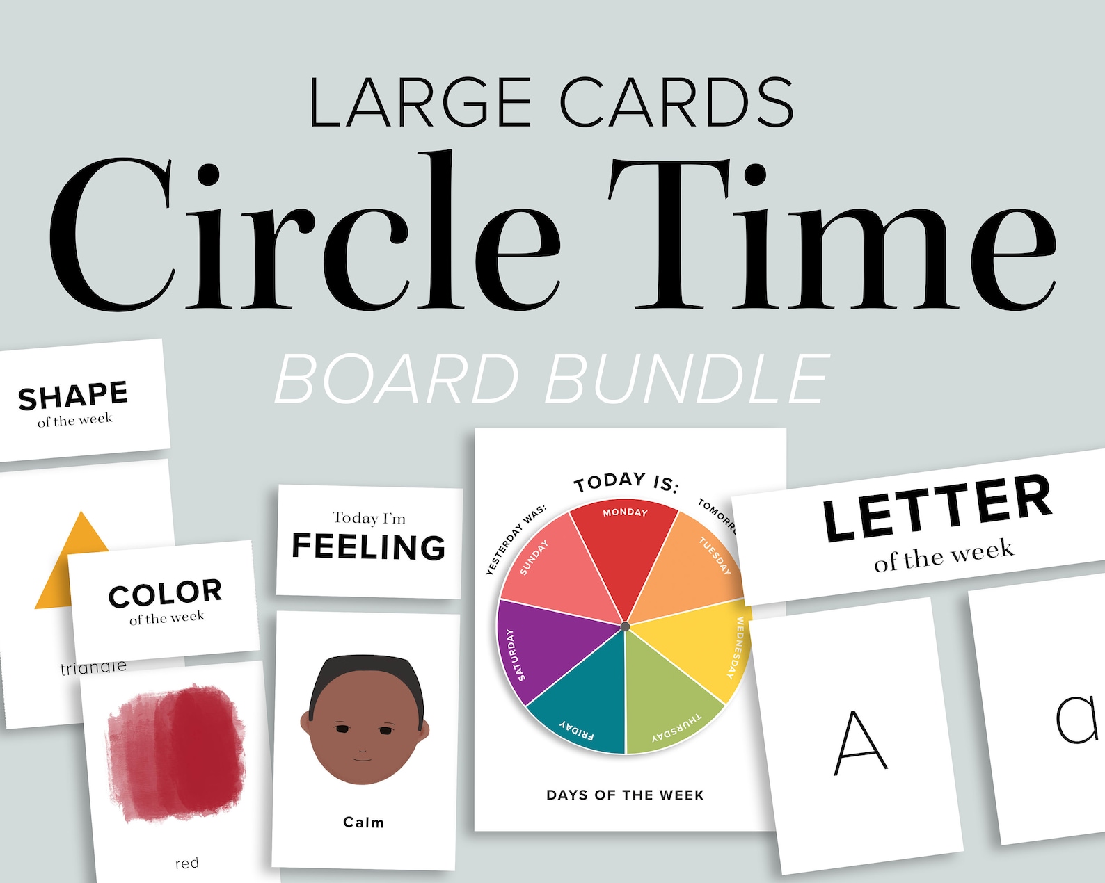 Preschool Circle Time Board Bundle | Printable DIY Learning Wall ...