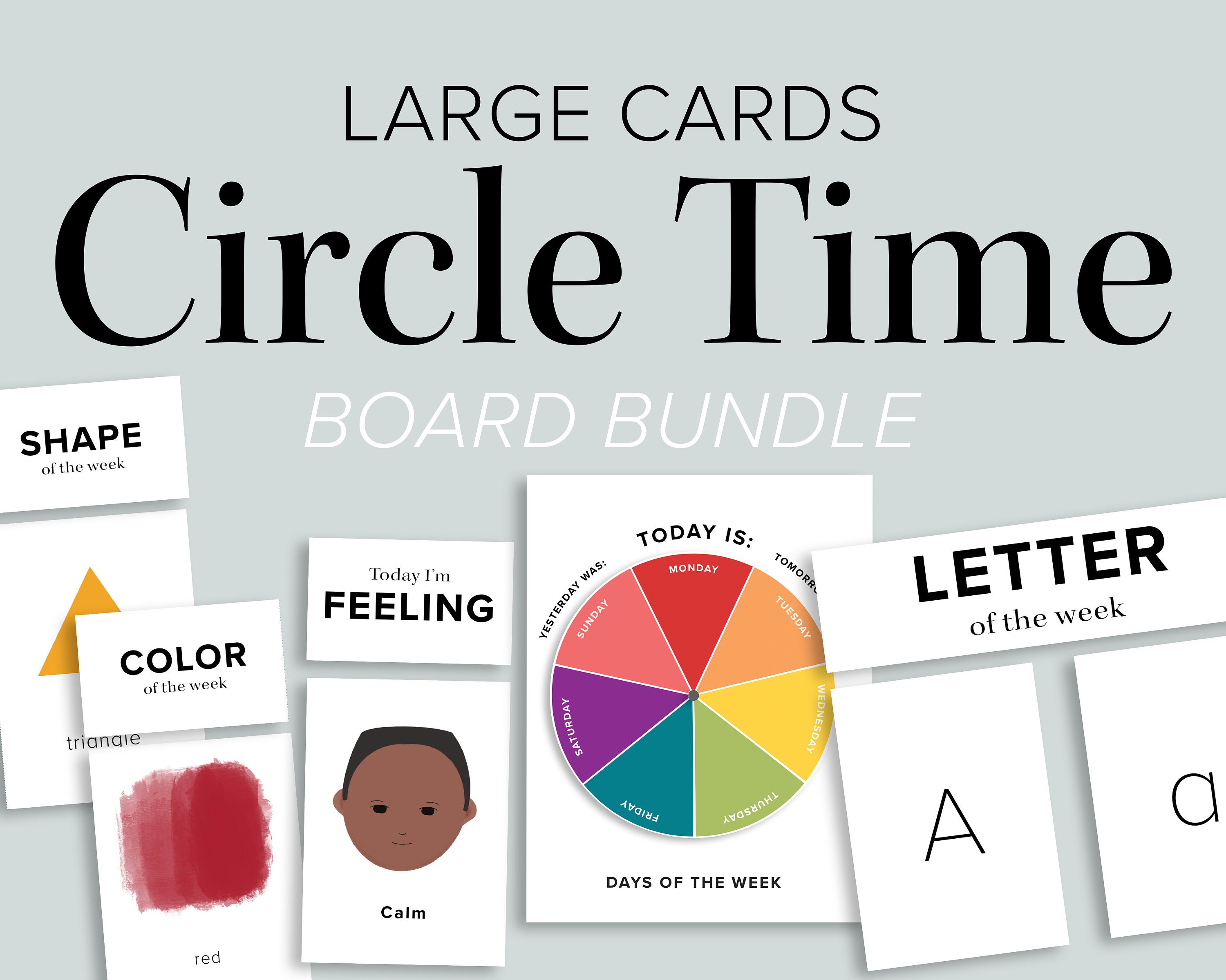 Preschool Circle Time Board Bundle Printable DIY Learning | Etsy