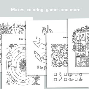 Halloween Activity Book | Printable Halloween Games for Kids | Nature ...