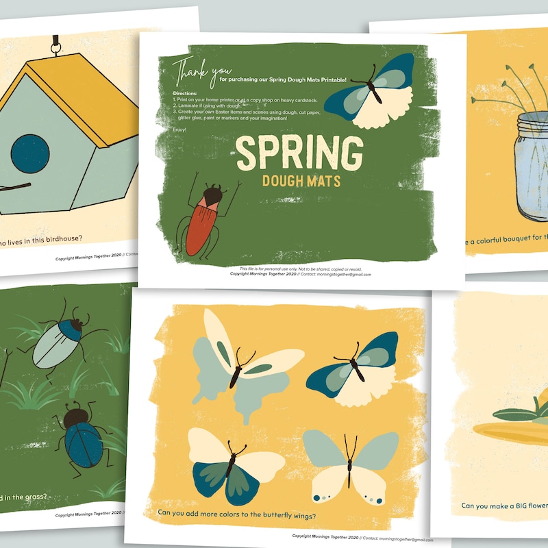 Playdough Mats - Etsy