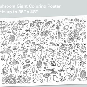 Mushroom Activity Pack Bundle | Homeschool Printables | Coloring Poster ...
