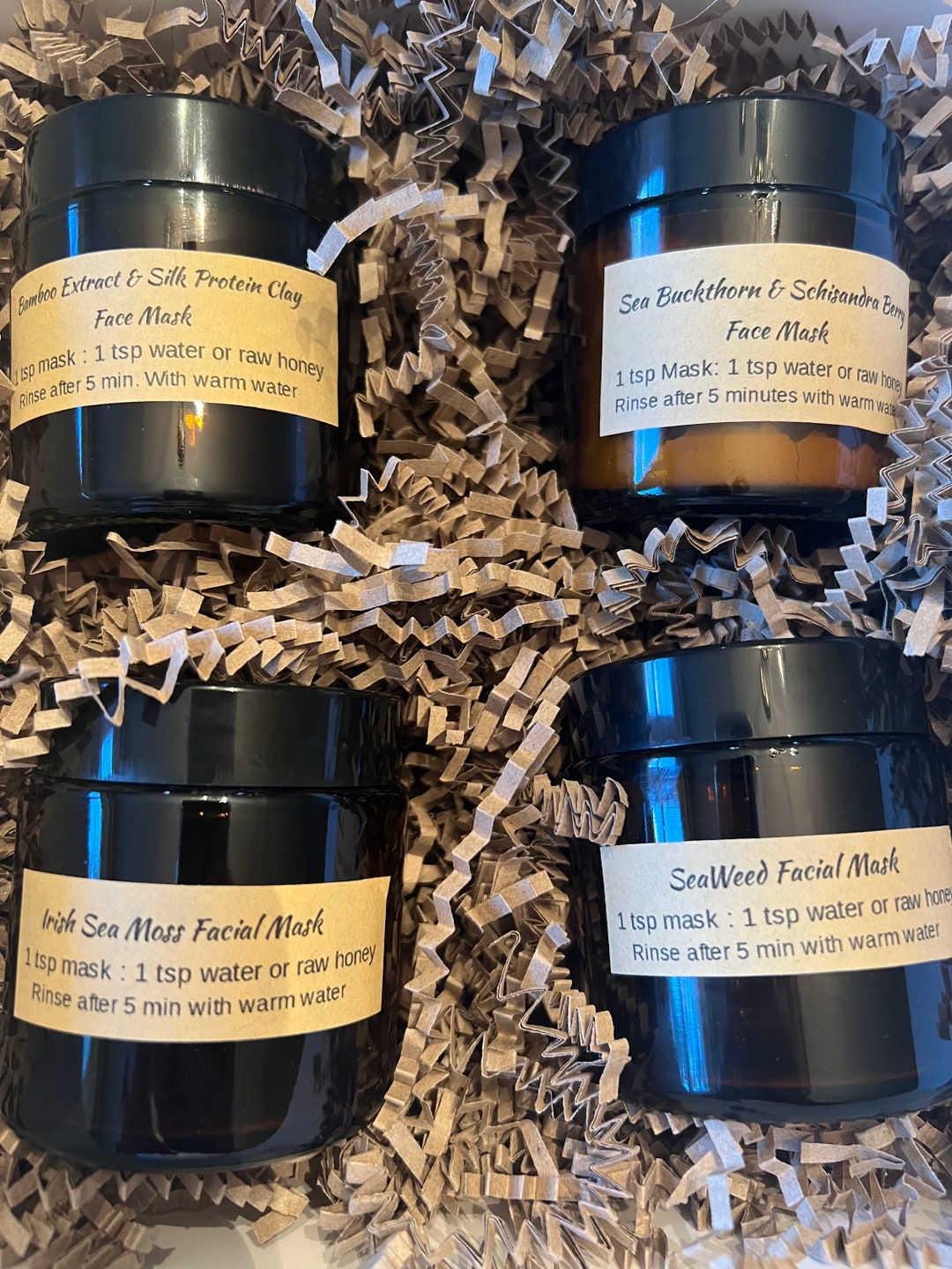 Face Mask Gift Set, Super Food Mask Set, Seaweed Face Mask, Irish Sea ...