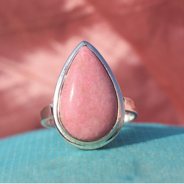Pink Stone Ring - Etsy