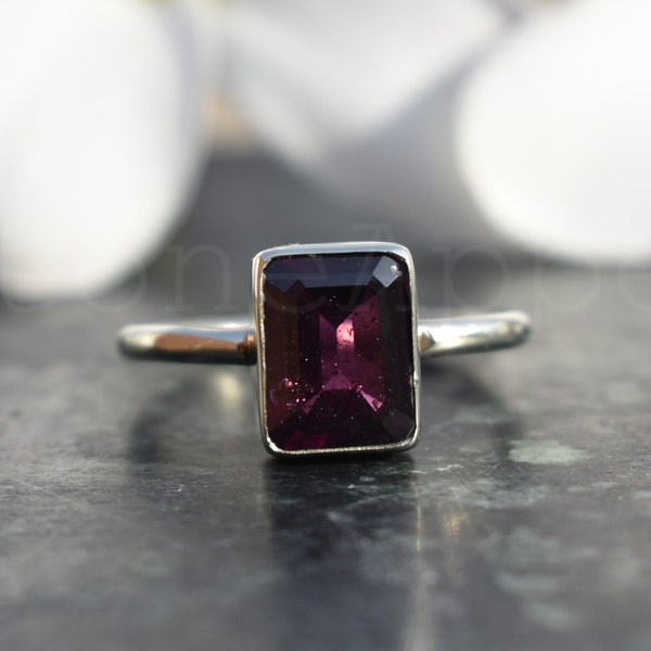 Rhodolite Ring - Etsy