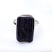 Rough Black Tourmaline Ring Natural Tourmaline Ring 925 - Etsy