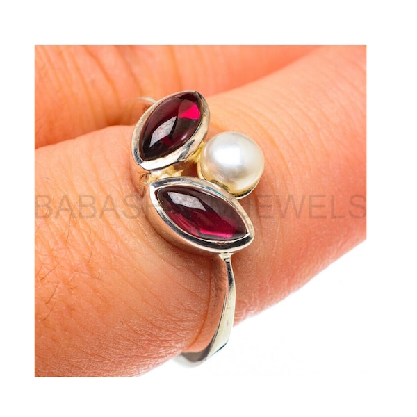 Red Pearl Ring - Etsy