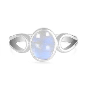 Beautiful Moonstone Ring 925 Sterling Silver Ring White - Etsy