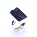Rough Black Tourmaline Ring Natural Tourmaline Ring 925 - Etsy