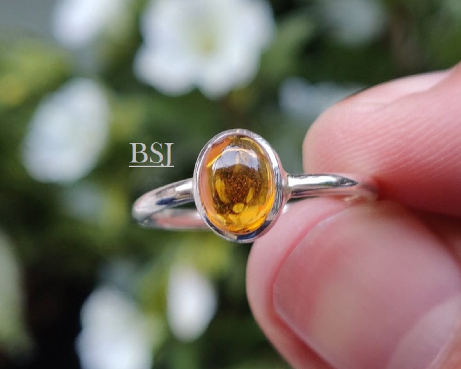 Cabochon Citrine Ring Citrine Handmade Ring Sterling Silver - Etsy
