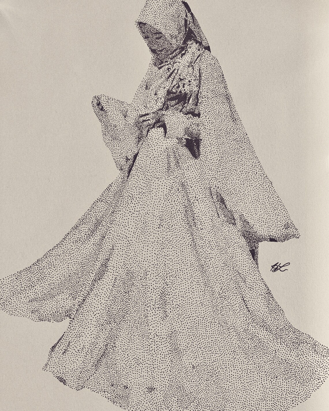 Custom Portrait Handmade Ink Portrait Stippling Portrait - Etsy Canada