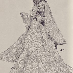 Custom Portrait Handmade Ink Portrait Stippling Portrait - Etsy Canada