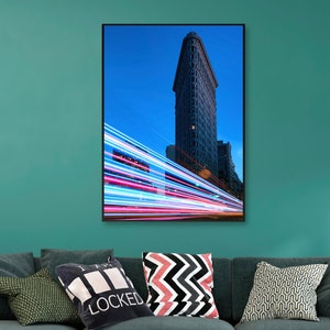 Neon City: New York, Flatiron Building (synthwave/vaporwave/retrowave ...