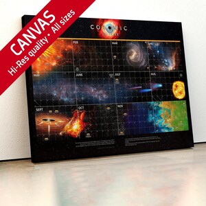 Cosmic Calendar carl Sagan Style Universe Evolution Chart - Etsy