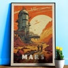 To Mars! — Vintage Space Poster, Retro Space Art, Propaganda Poster ...