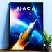 NASA Artemis SLS Poster, Rocket Launch Poster Space Poster, Space Art ...