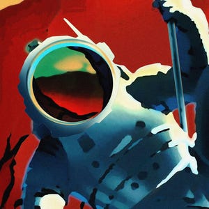 NASA Mars Vintage: Mars Explorers Wanted — Retro Space Poster, Science ...