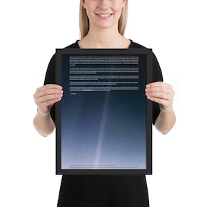 Pale Blue Dot Poster, Carl Sagan Print, NASA Voyager 1 (2020 Revis ...