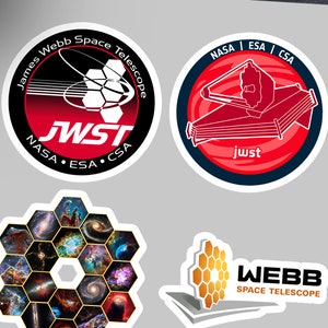 James Webb Space Telescope Stickers (JWST) — Space Stickers, Sticker ...